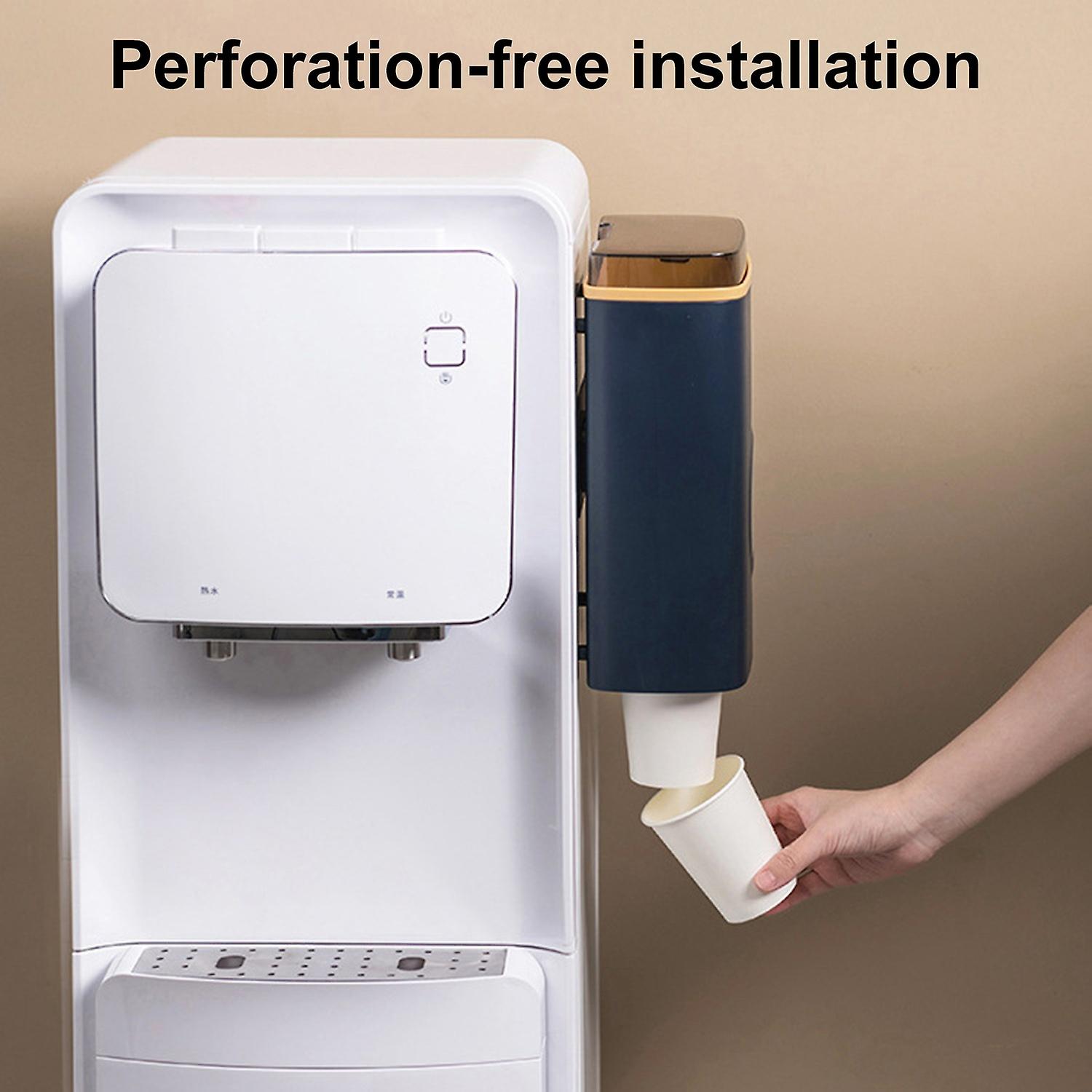 Cups Dispenser Space-saving Wall Mounted Large Capacity Disposable Cup ...