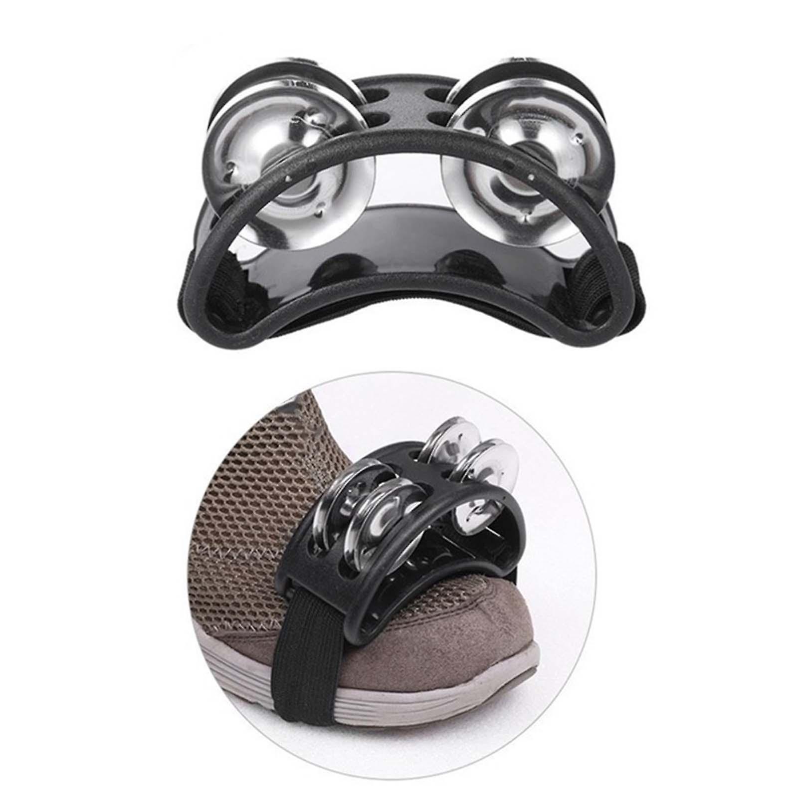 Foot Tambourine Percussion Foot Drum with Metal Bell,Portable,Foot ...