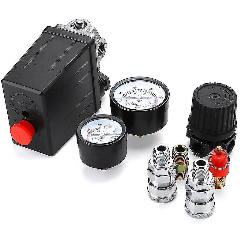 220V 0-180psi Air Compressor Pressure Switch Control Valve Regulator ...