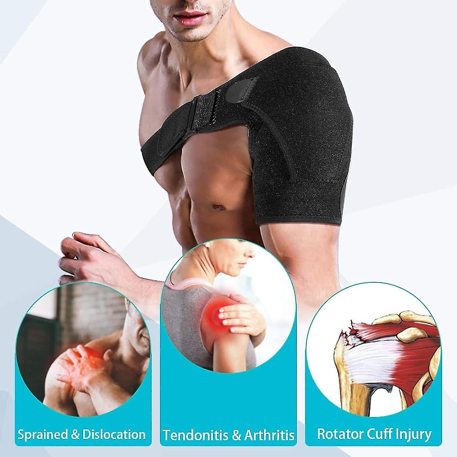 Shoulder Support With Pressure Pad Unisex Adjustable For Left And Right ...