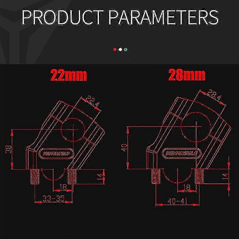 New Cycle 22mm 28mm Bar Hening Riser Bar Mount For Ntv650 Ntv 650 ...