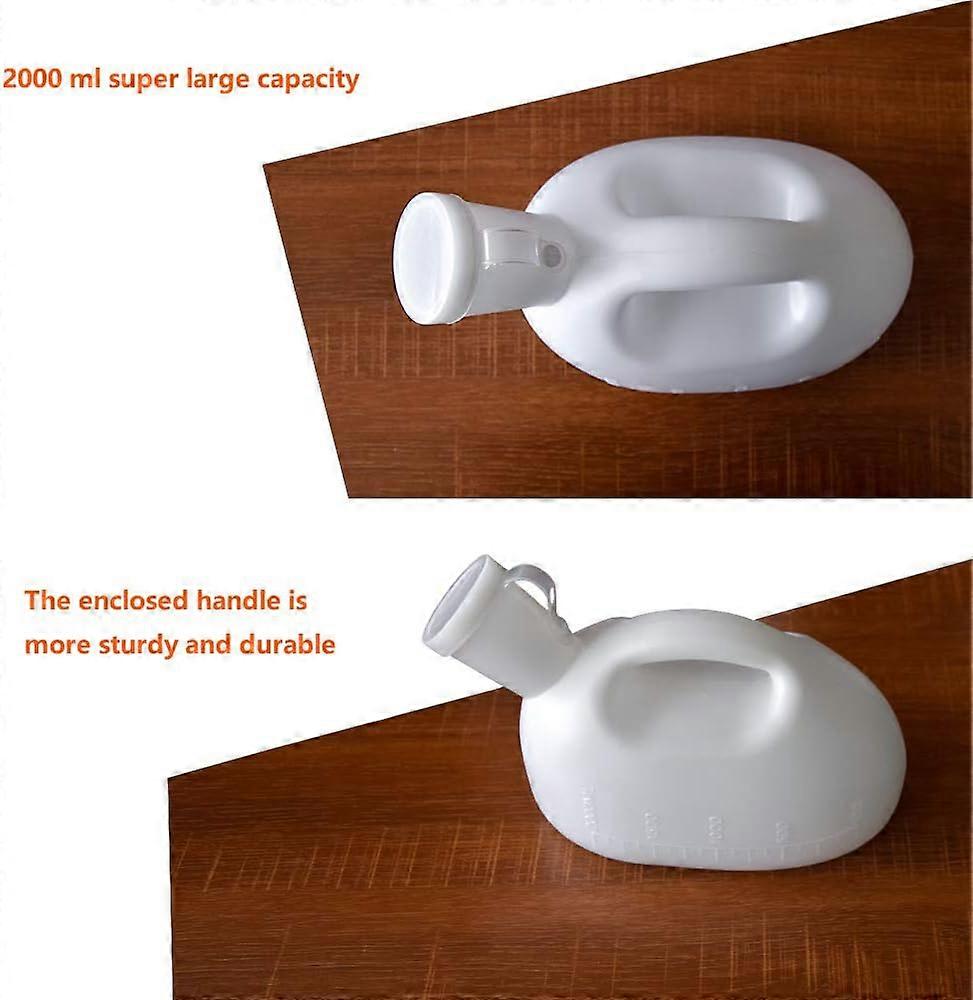 Urinals for Men 2000 ml/66 oz Portable Male Urinal Urine Collection ...