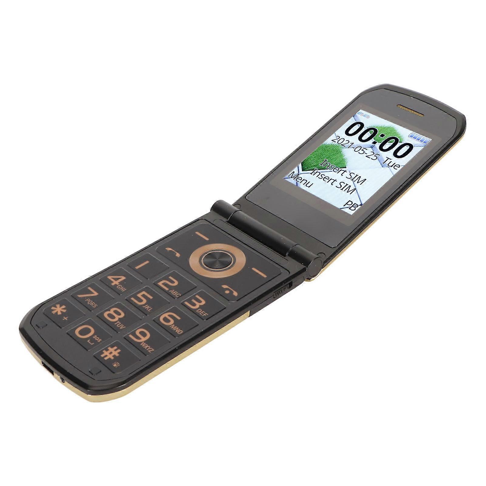 4G Senior Flip Phone with Big Button Clear Sound Flip Cell Phone for Elderly Dual Screen Display ...