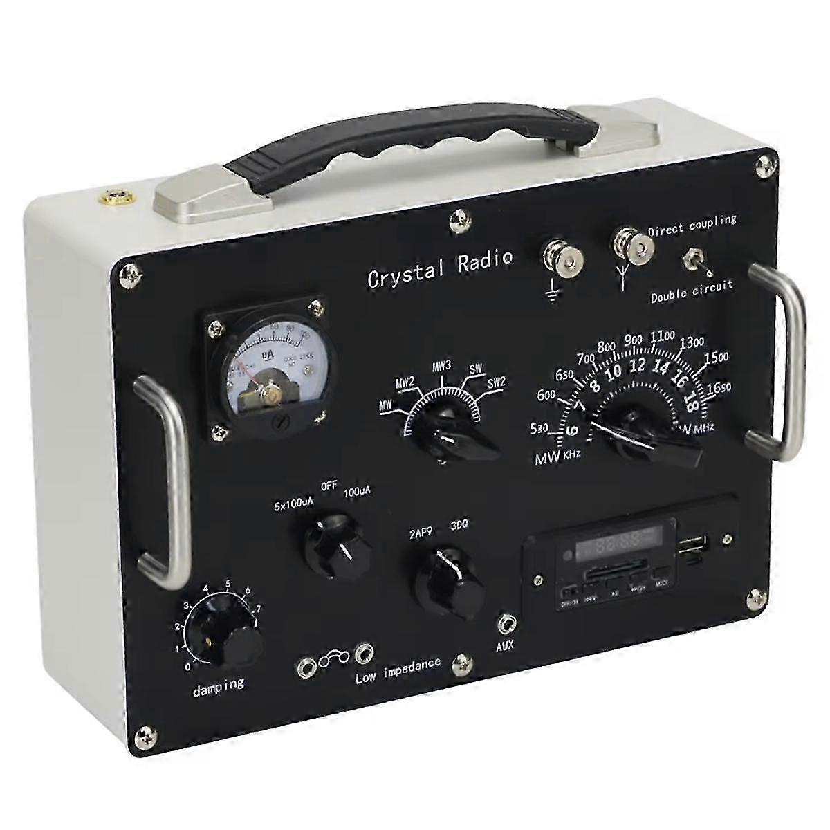 Crystal Radio Medium Wave & Shortwave Retro Crystal Radio with FM Radio ...
