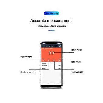 TM608 Smart WiFi Single-Phase Energy Meter Household Multifunction Rail ...