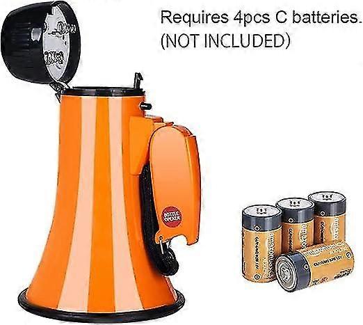 Portable Megaphone Bullhorn 20 Watt Power Megaphone Speaker Voice And ...