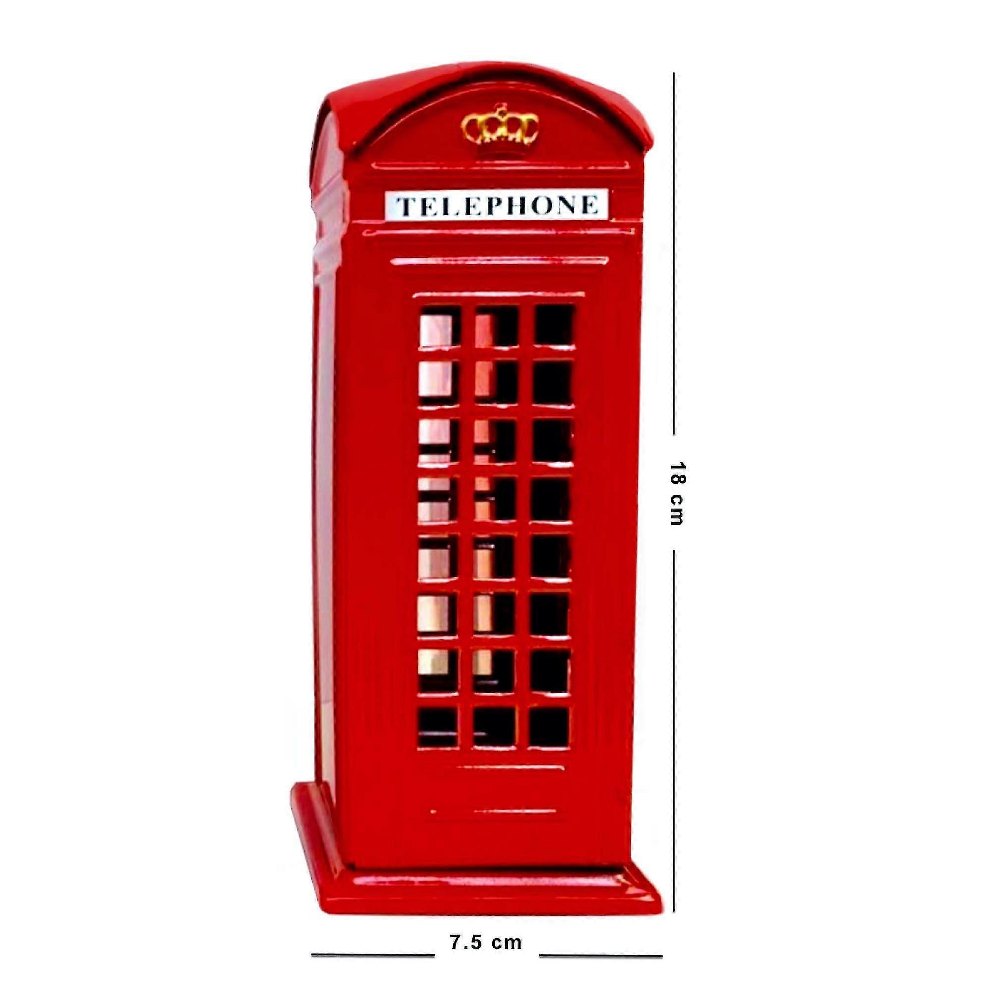 Large Telephone Booth Money Box Coin Die Cast Piggy Bank London ...
