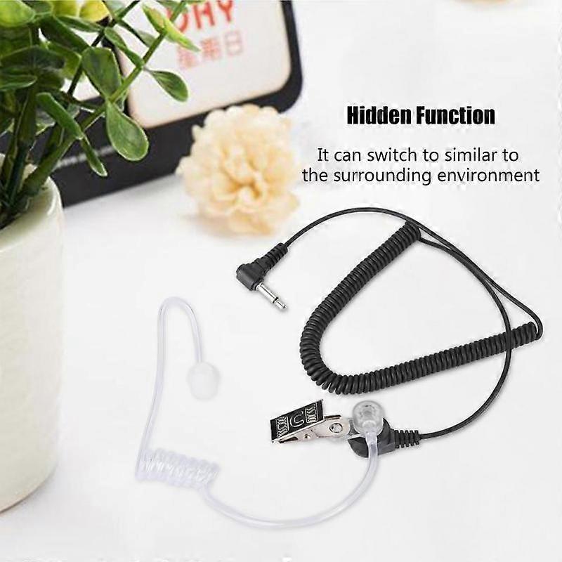 35mm Walkie-talkie Earphones Curve Single Ear Air Duct Headphones for ...