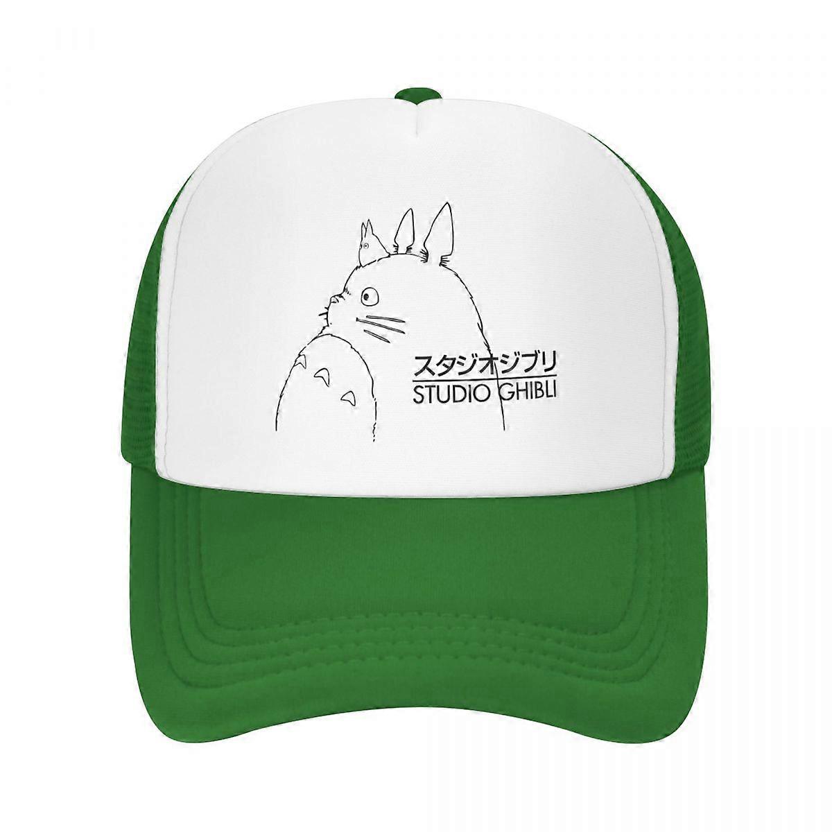 Cool Totoro Studio Ghibli Logo Trucker Hat Men Women Custom Adjustable ...