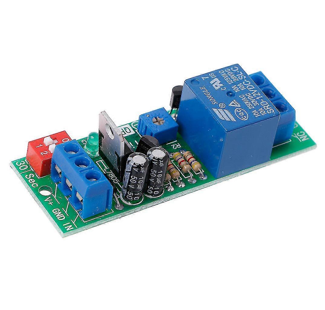 Dc12v Adjustable Signal Trigger Timer Relay High Level Time Delay Turn ...
