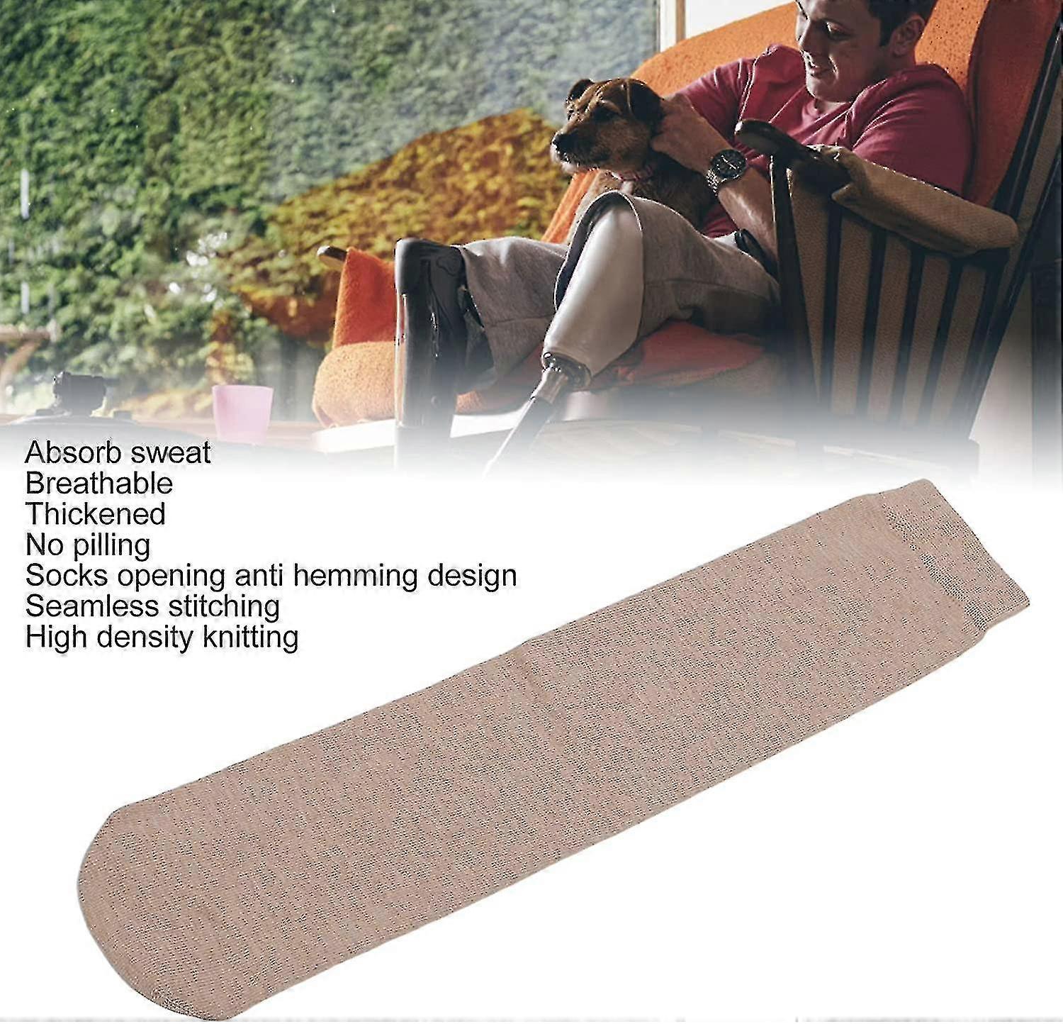 Amputee Socks, Soft Breathable Elastic Protective Stump Socks,stump ...