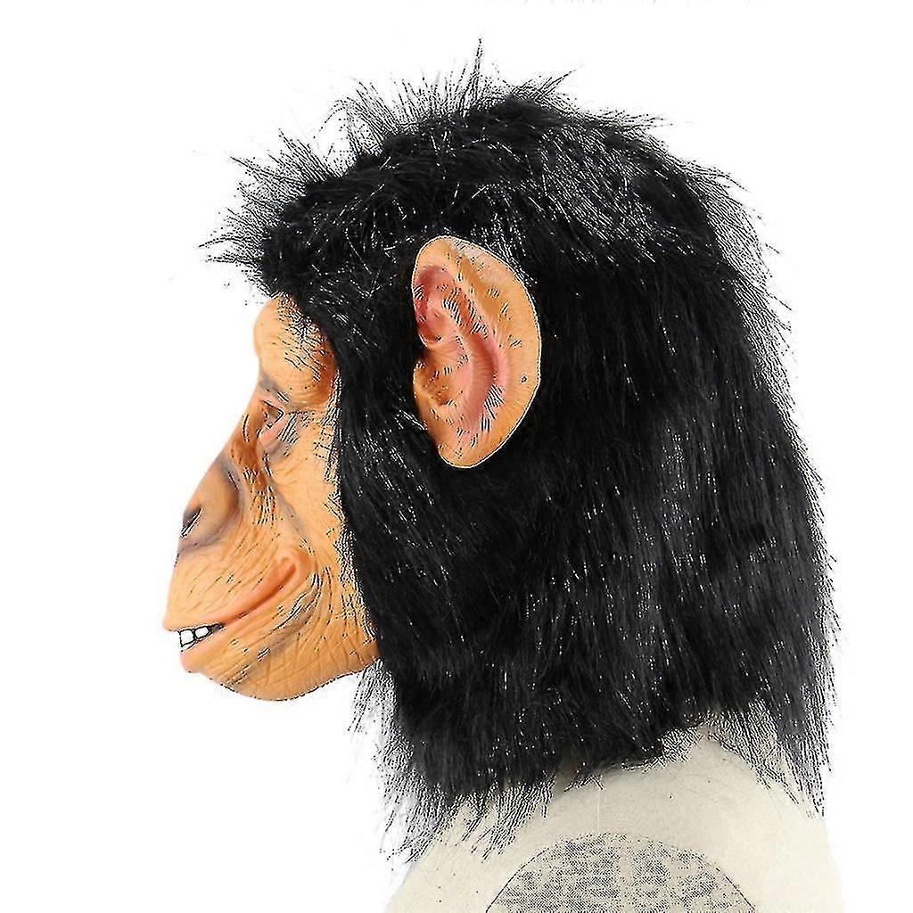 Novelty Monkey Mask Creepy Animal Chimp Gorilla Head Masks Halloween ...
