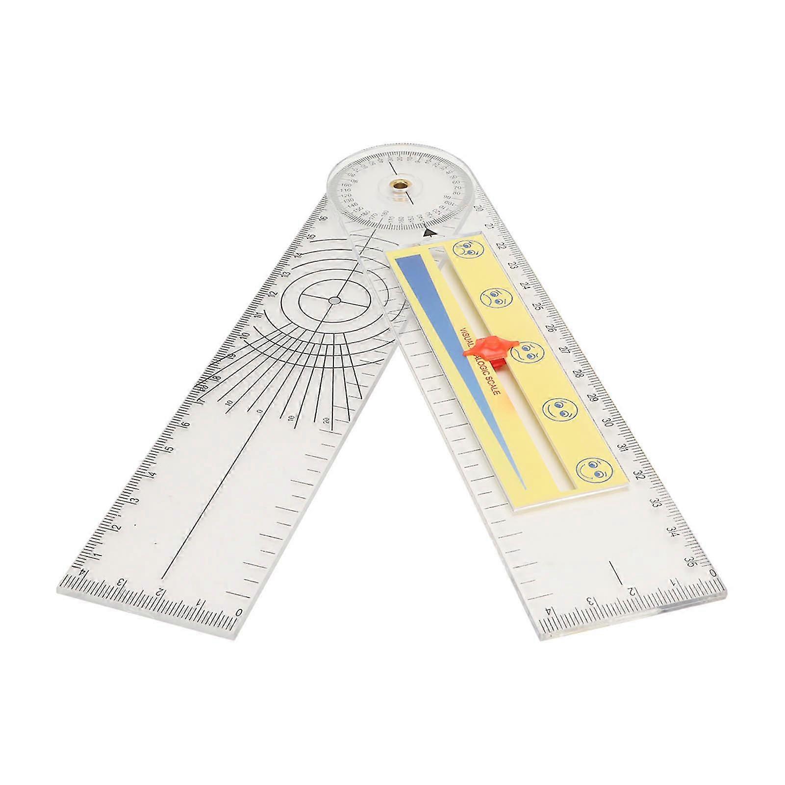 Professional Spinal Goniometer with Pain Rating Scale for Orthopedic ...