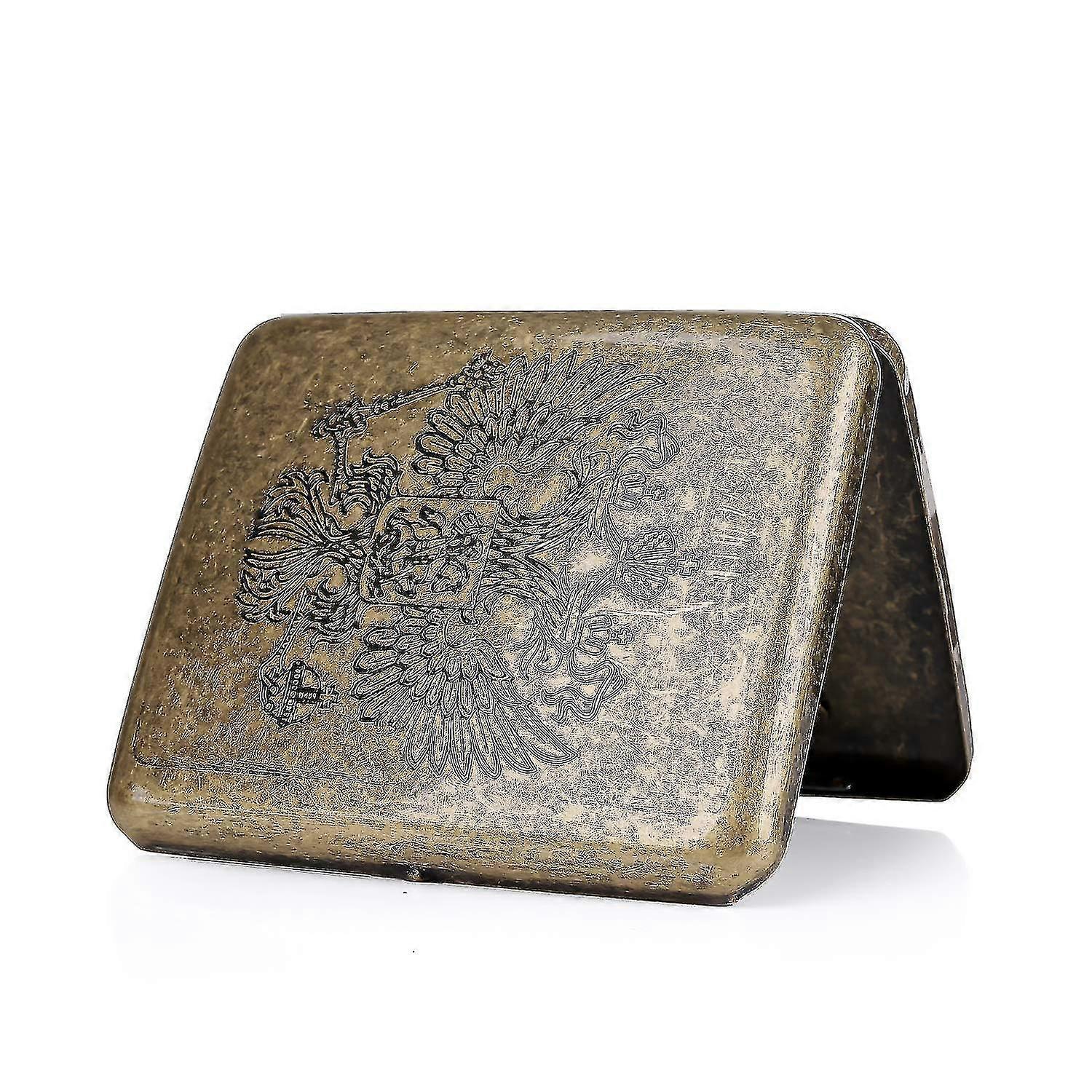 Retro Cigarette Case Stainless Steel Nickel-plated Cigarette Case Metal ...