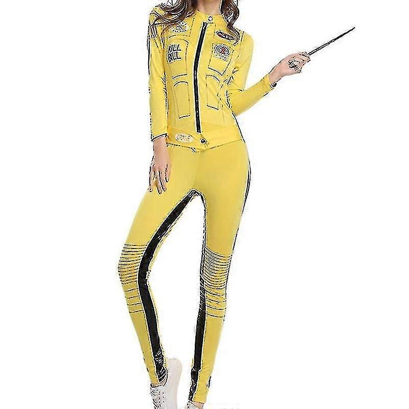 Kill Bill The Bride Beatrix Kiddo Cosplay Costume Kung Fu Jumpsuit For ...