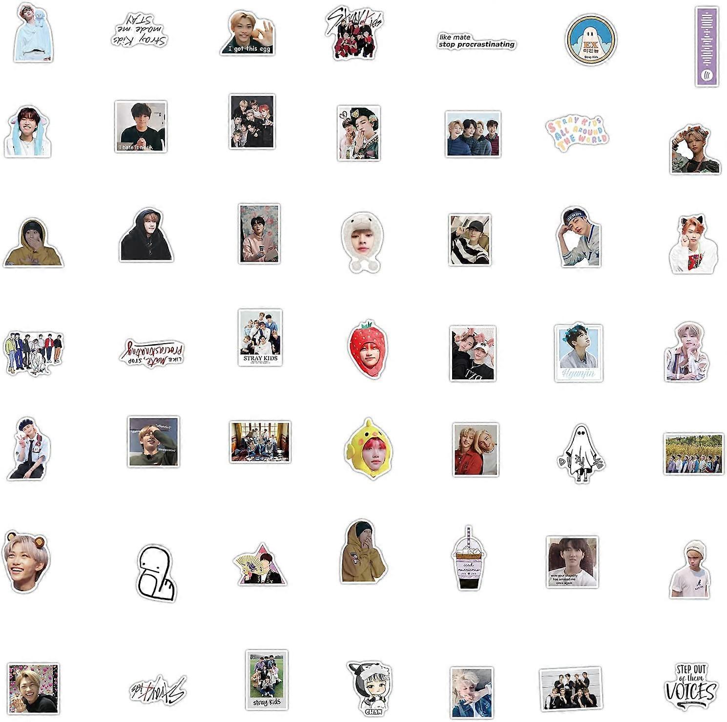 Stray Kids Stickers 100PCS Kpop Idol Stickers Pack Vinyl Waterproof ...