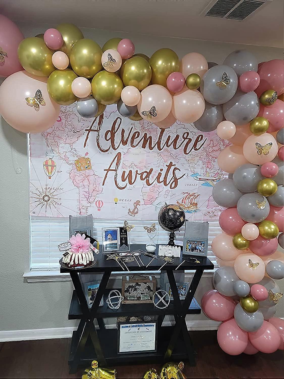 Adventure Awaits Backdrop 7x5FT Travel Themed Adventure Waiting Party ...