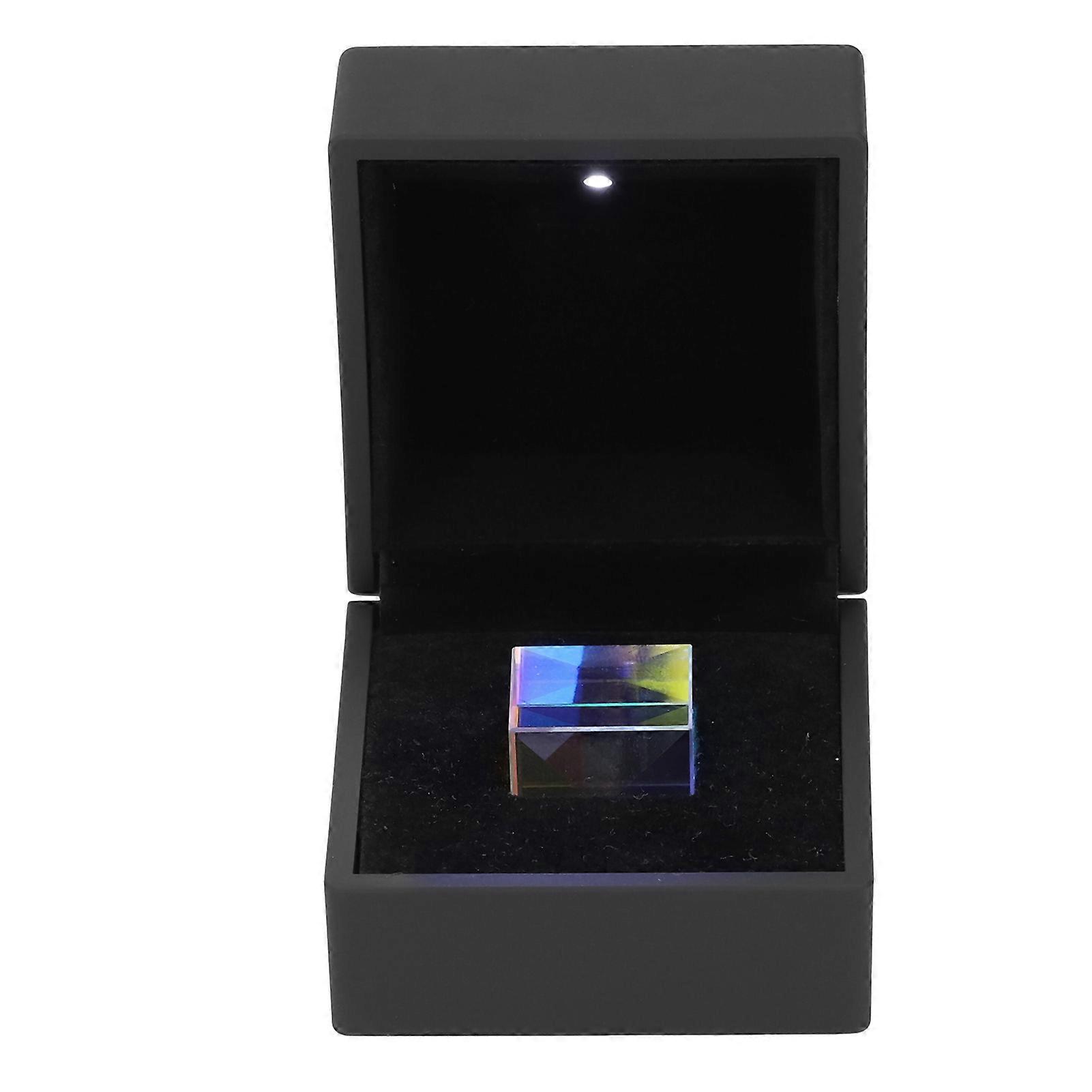 Color Cube Prism 20mm 6 Sides Optical Glass RGB Dispersion Prism for ...