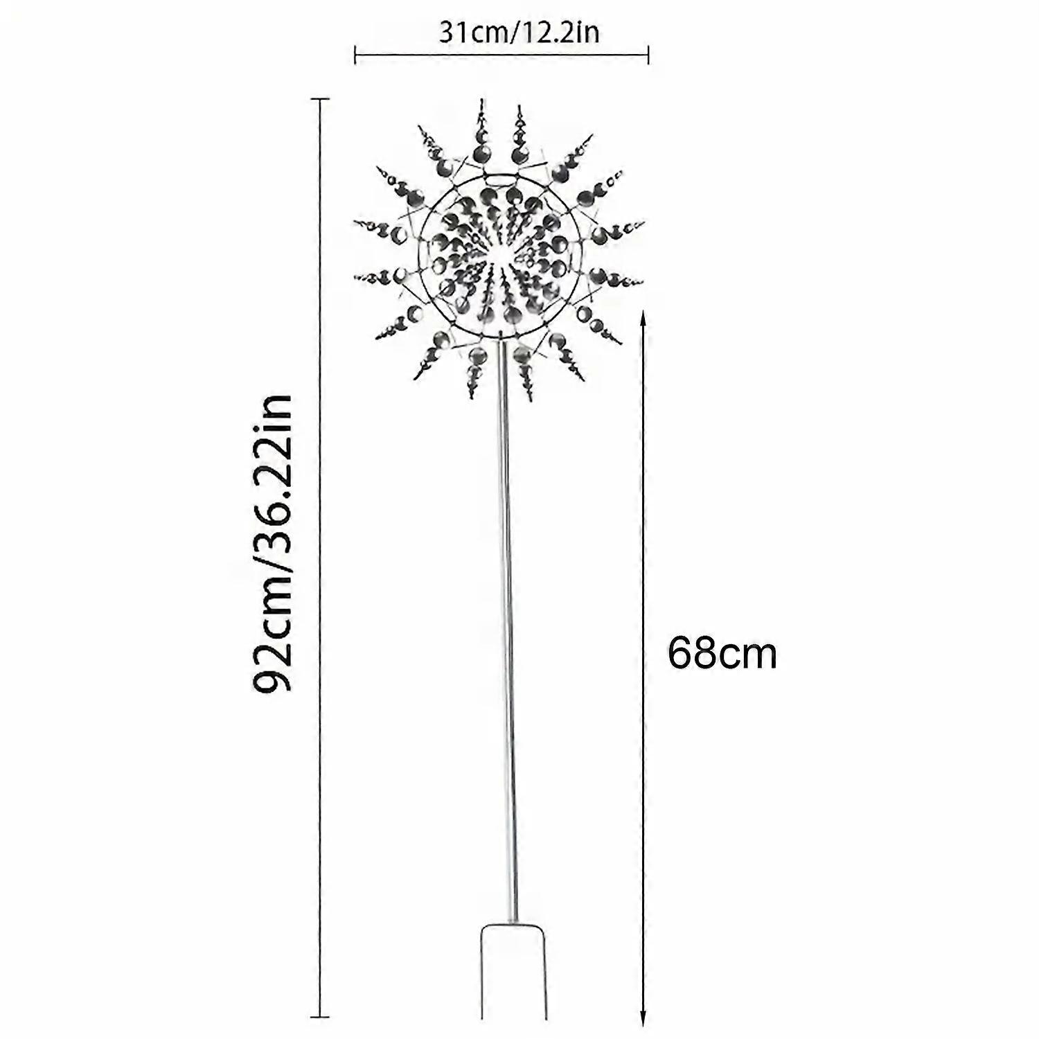 Metal Yard Windmill Wind-powered Garden Spinner Weatherproof Outdoor ...