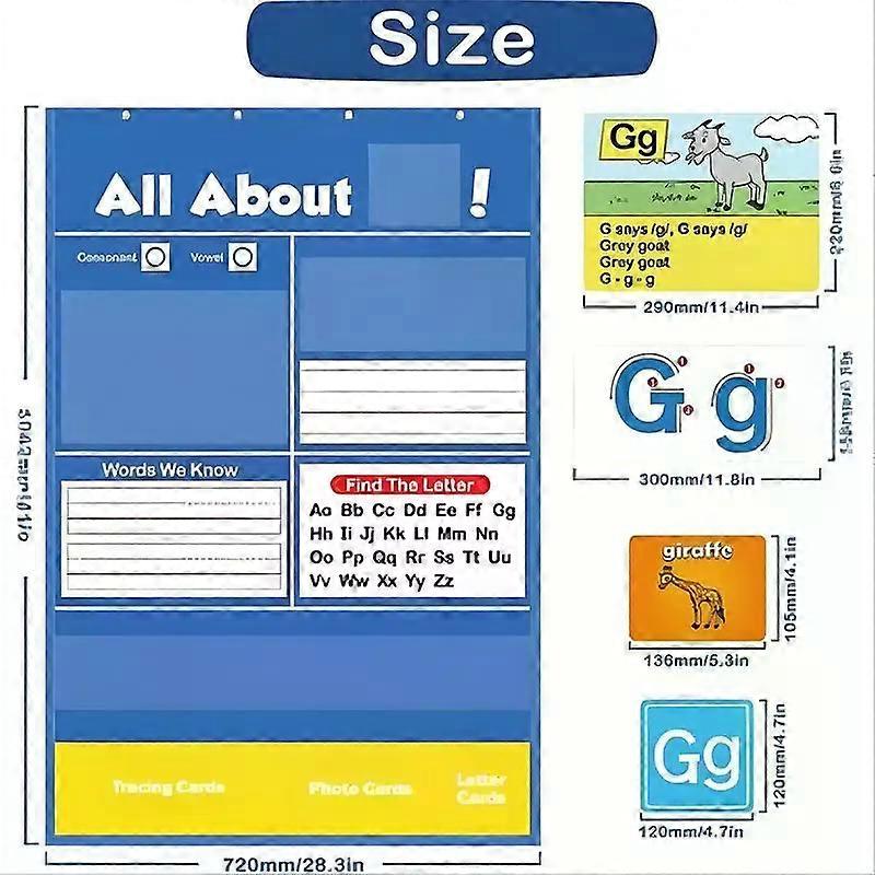 Alphabet Pocket Chart All About Interactive Letter Handwriting Practice ...
