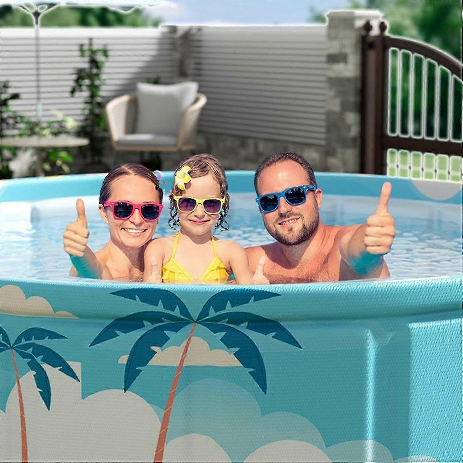 AURA Foldable Swimming Pool for Kids, Portable, Quick Setup, Backyard ...
