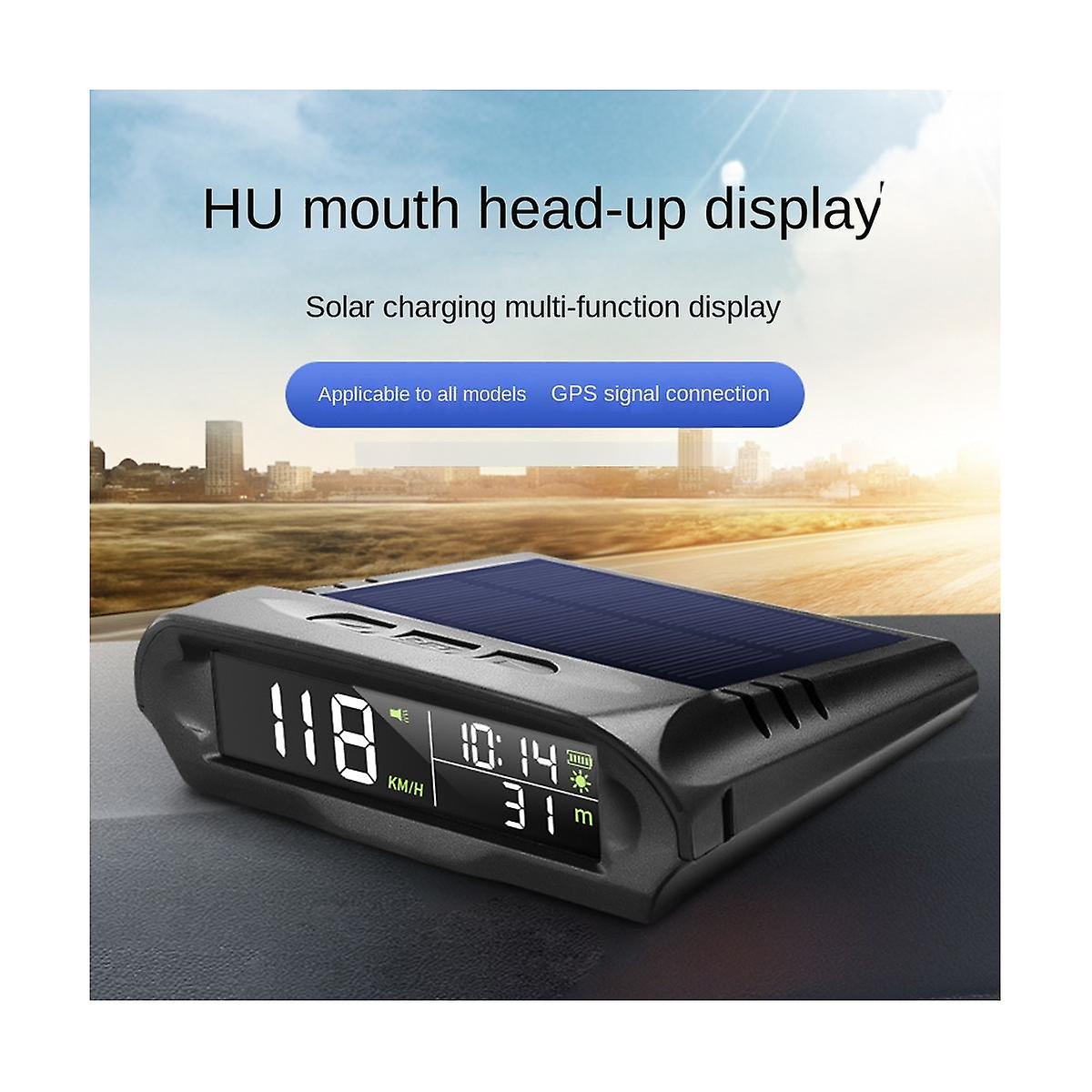 Universal HUD X 98 Car Solar Digital Meter GPS Speedometer Overspeed Alarm Distance Altitude ...