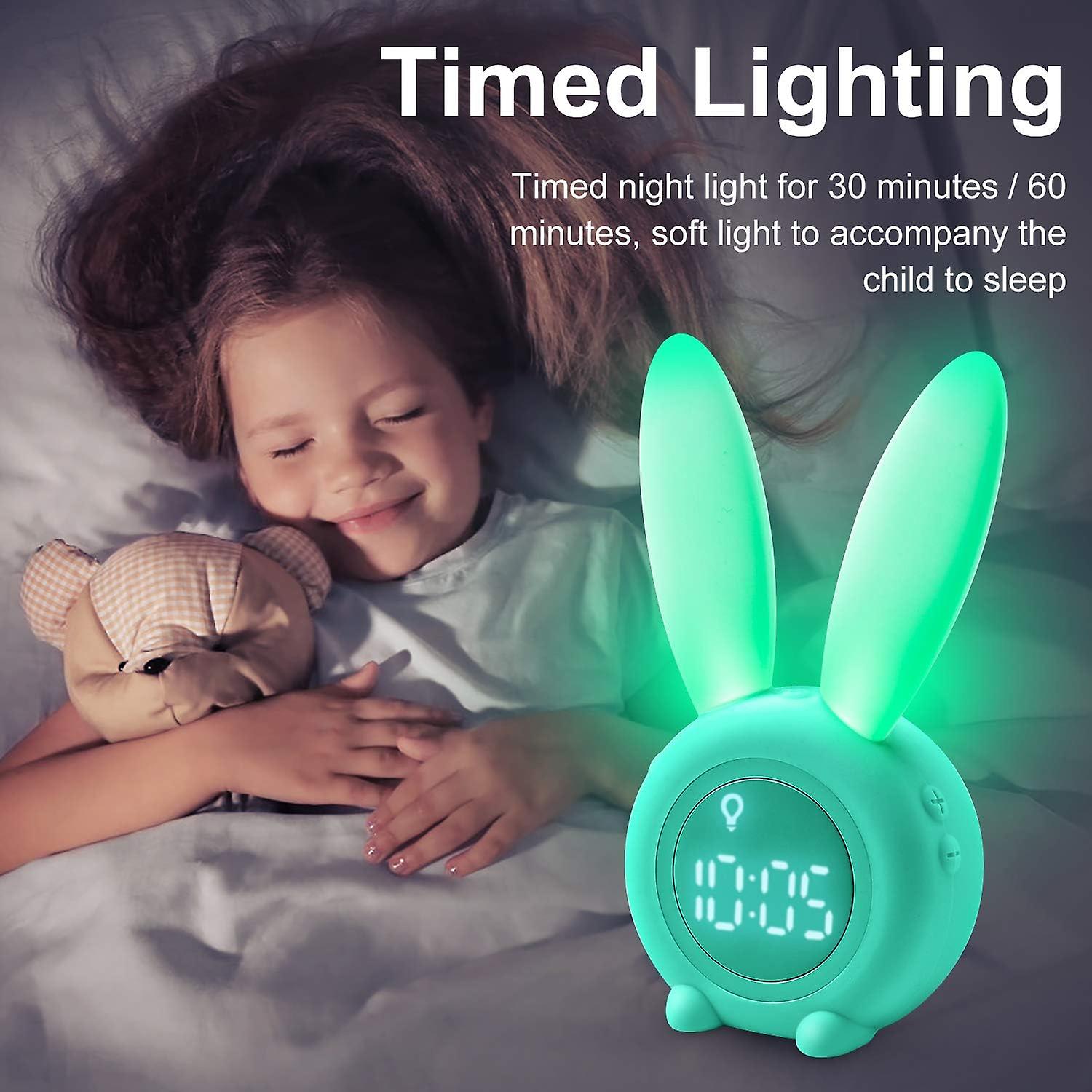 Cute Rabbit Shaped Induction Morning Alarm Clock, Intelligent Automatic ...