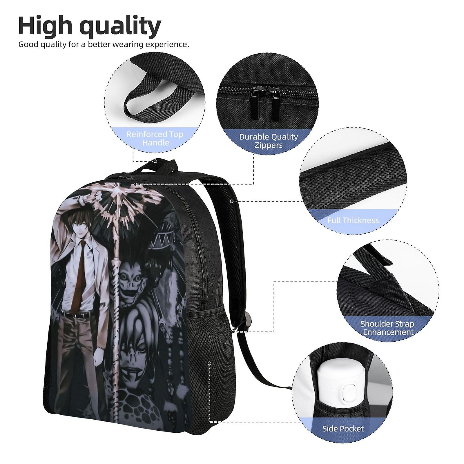 Death Note Backpacks Casual Daypacks Student Book Bag Printing Satchel ...