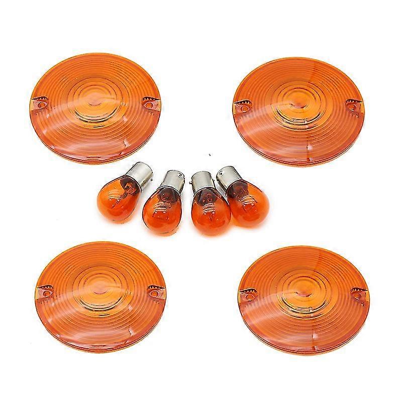 Motorcycle Turn Signal Lens Blinkers Indicator Lenses Light Caps For ...
