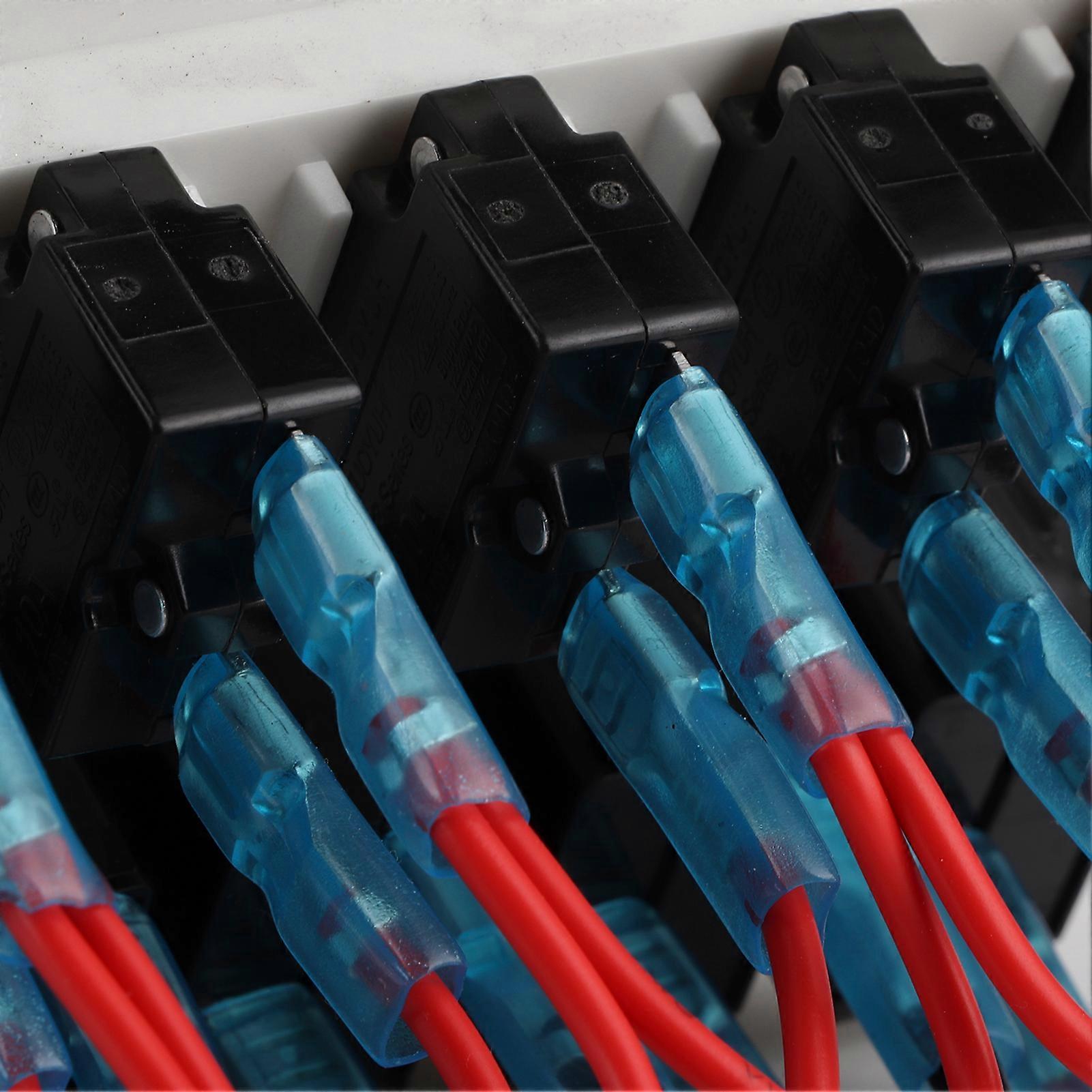 6 Gang Rocker Switch Panel Circuit Breaker with LED Indicator for ...