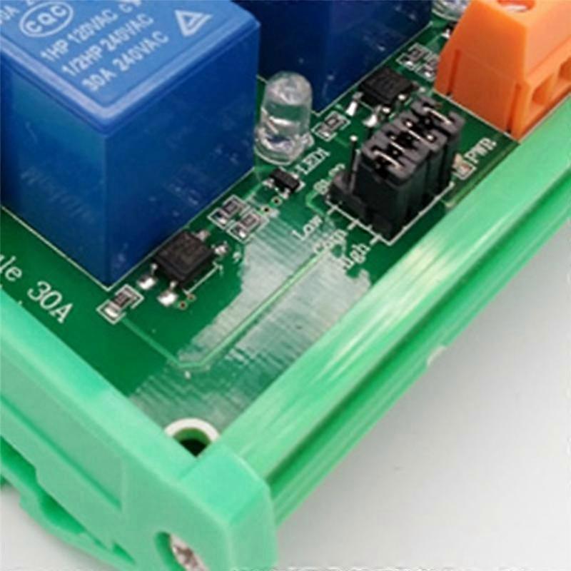 2 Channel Relay Module 30A with Optocoupler Isolation High Low Trigger ...