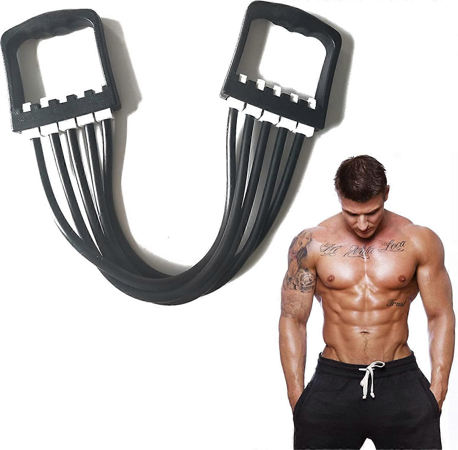 Chest chest extensor, 5 detachable elastic tubes adjustable chest ...