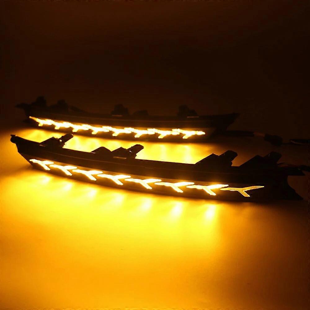 LED DRL Daytime Running Light with Flowing Turn Signal Light Relay Fog Lamp 12V For Mazda CX-5 ...