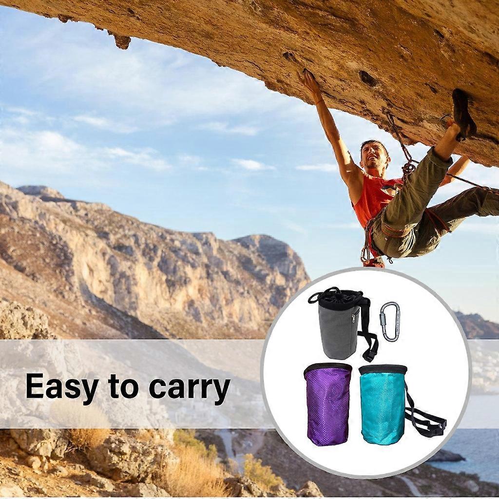 Climbing Chalk Bag Adjustable Drawstring Chalk Bag for Climbing Weight ...