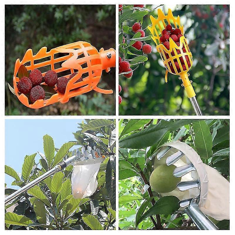 Fruit Picking Basket Fruit Collector Farm High Altitude Fruit Catcher Harvest Picking Tool ...