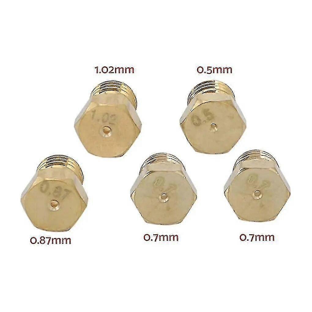 5x Burner Gas Hob LPG Conversion Kit Jets Nozzles Propane Injectors 70 ...