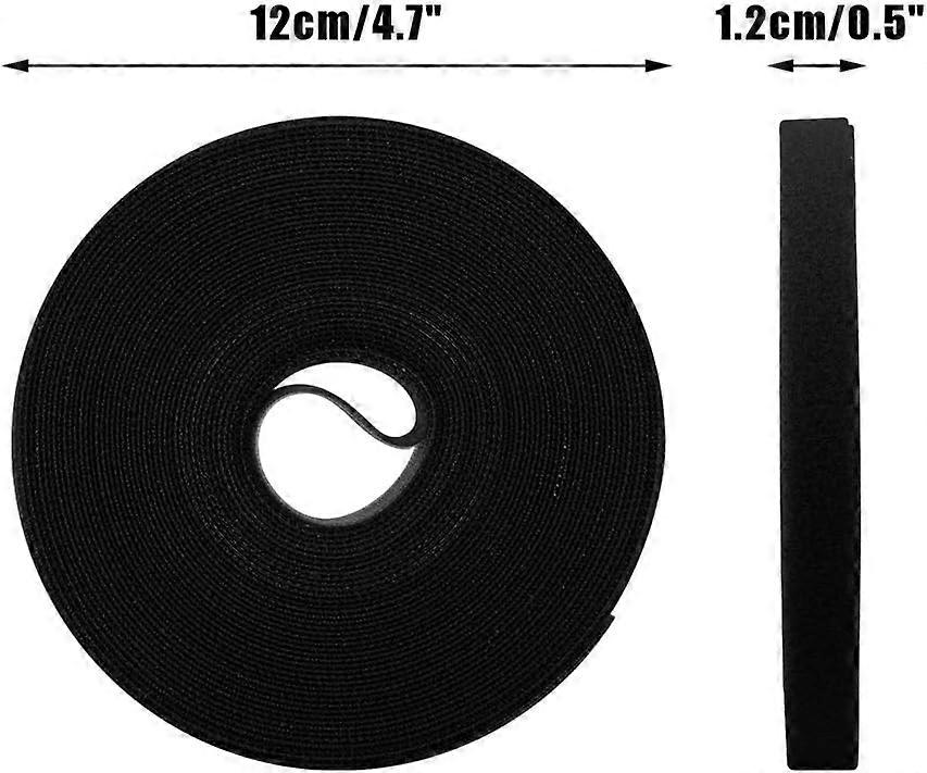 20m 12mm Black Plant Ties Velcro Cable Ties Velcro Adjustable Tree ...
