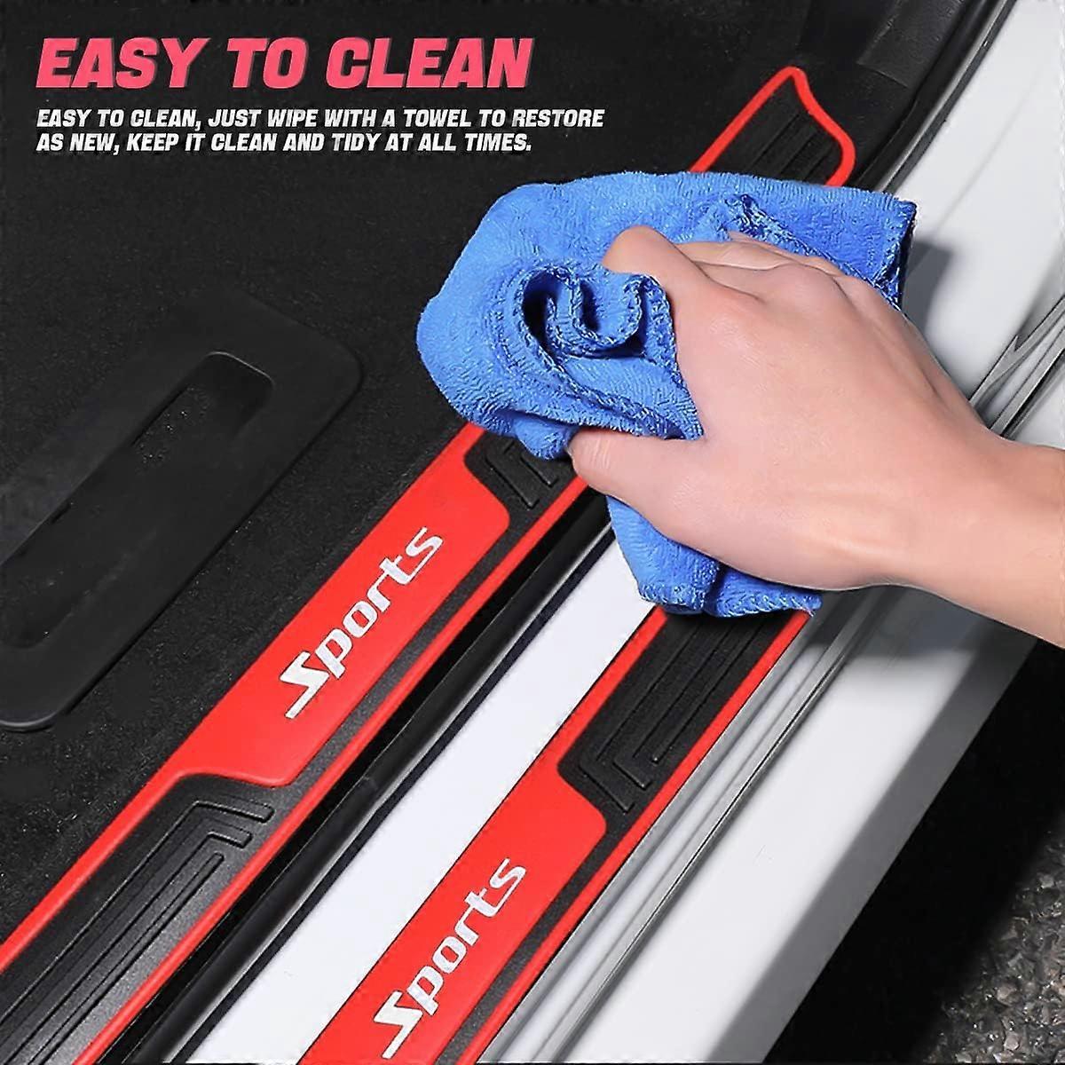 Sport4 Pieces Door Sill Protection, Universal Auto Car Door Sill ...