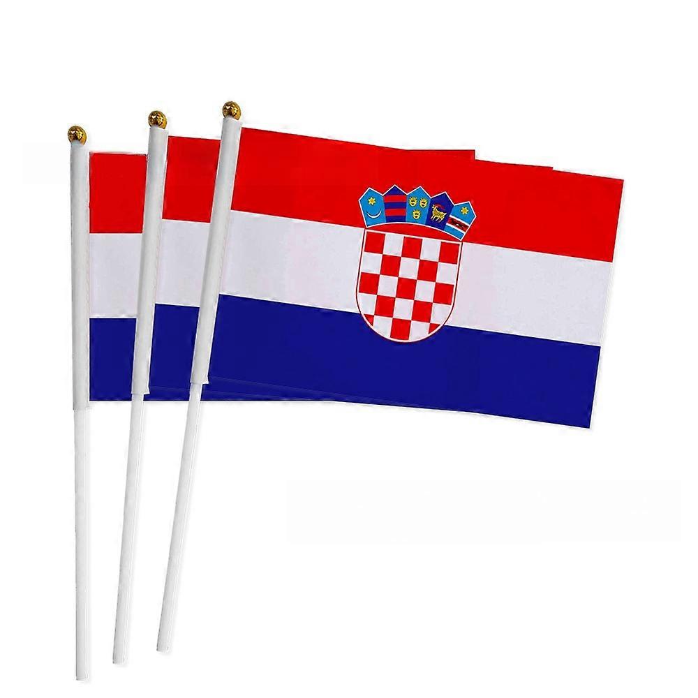 50pc Croatia 2024 European Cup hand-waved flag national flag fan flag ...