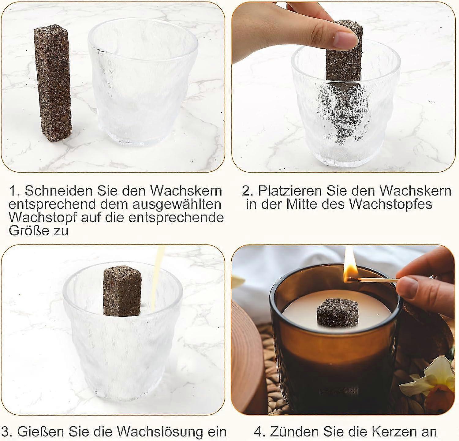 Pack of 10 permanent wicks for wax eaters permanent wick candle wick ...