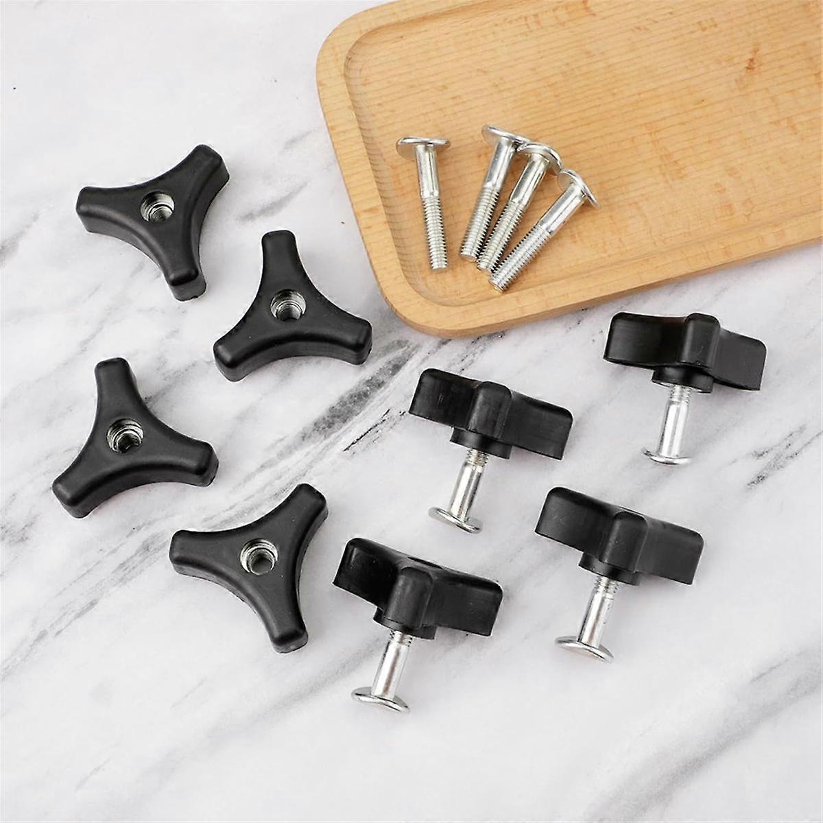 8 Sets Lawn Mower Handle Bolts, Triangle Handle Knob Nut Screw Bolt ...