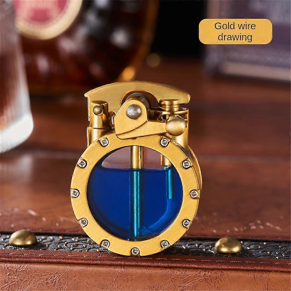 Handmade pure copper transparent oil bin kerosene lighter visible oil ...