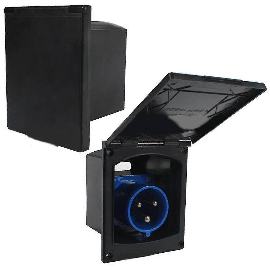 Upgraded Motorhome RV Power Plug 16/32A External Flush Inlet Socket ...