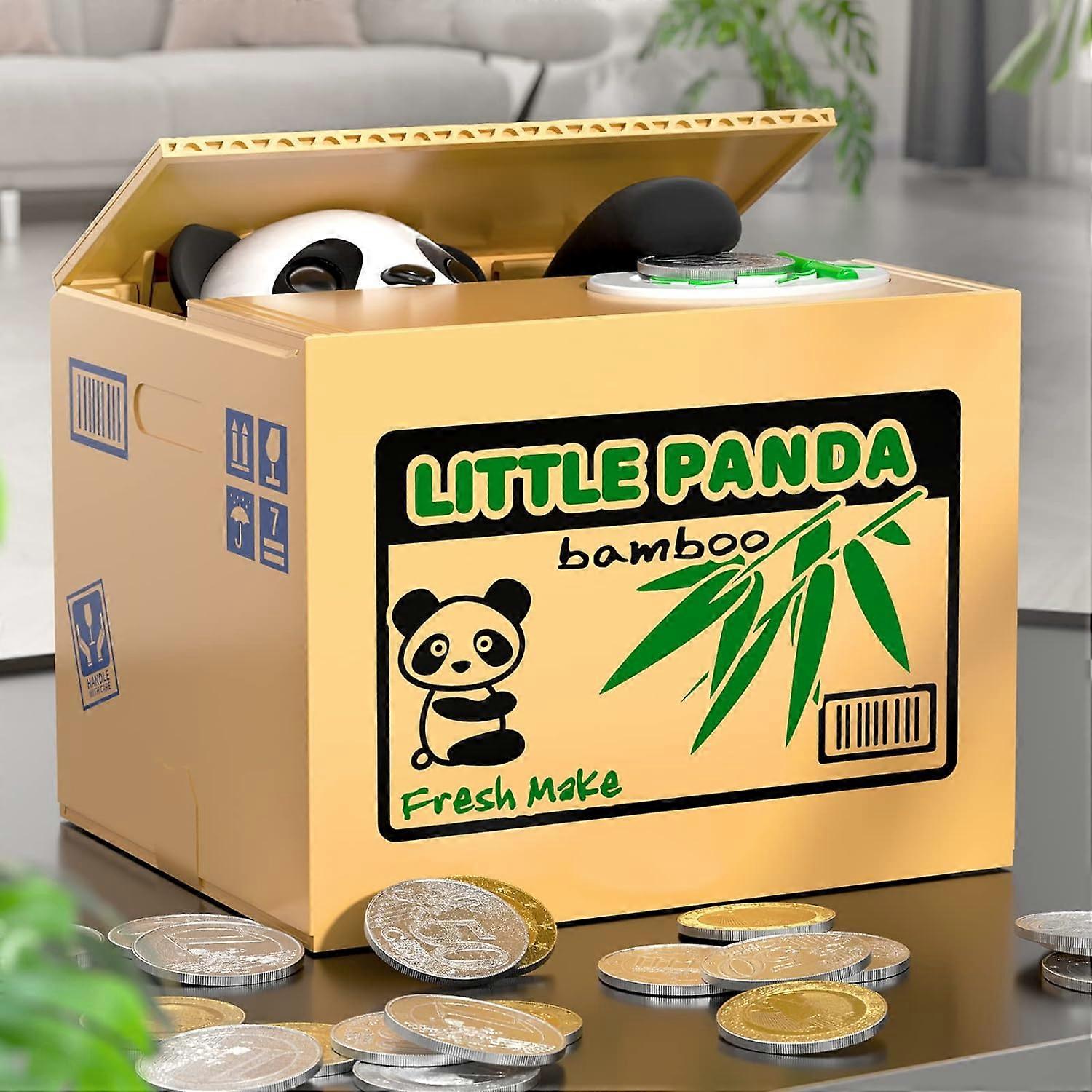 Panda Stealing Money Bank, Automatic Piggy Bank for Kids, Electronic ...