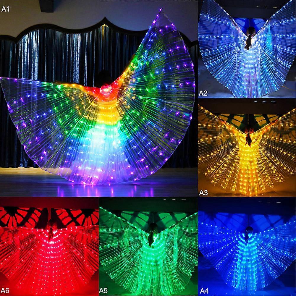 Light Up Wings LED Belly Dance Wings Luminous Butterfly Wings with ...
