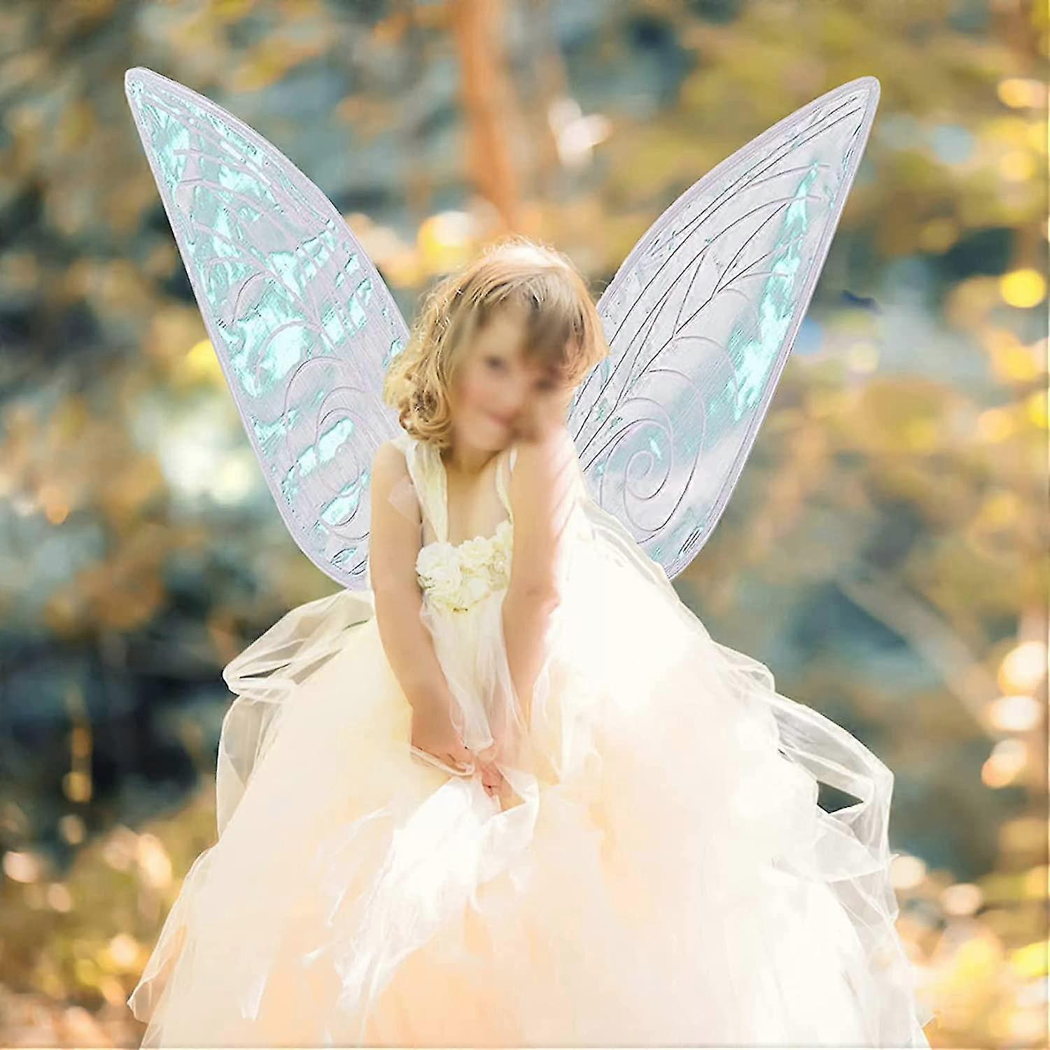 Costumes For Kids Girls Butterfly Fairy Wings Sparkle Elf Angel Fairy ...