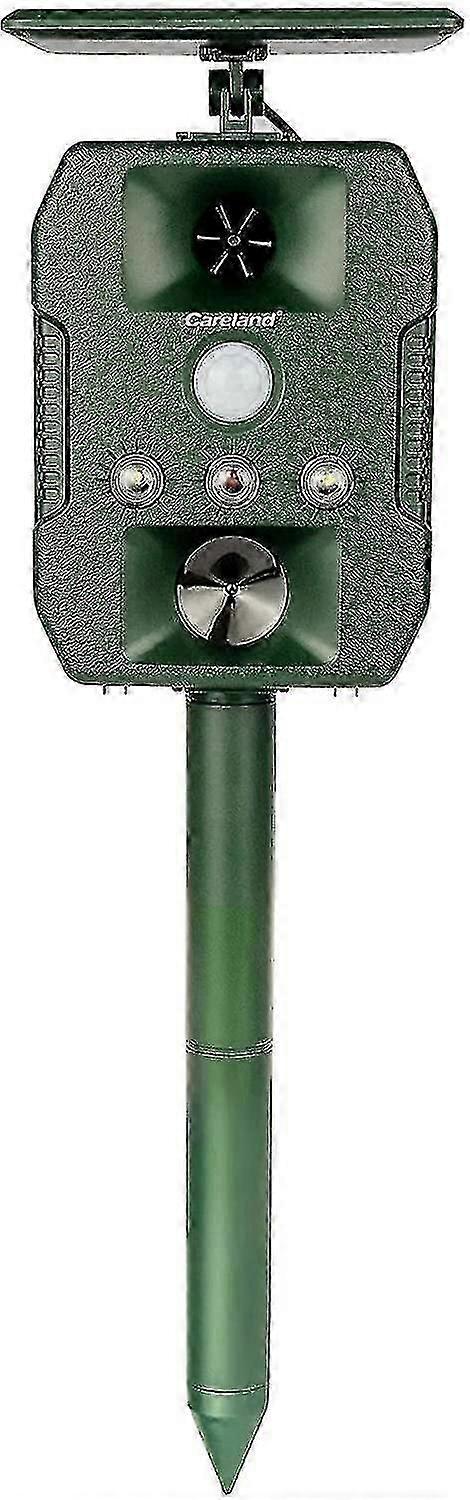 2 In 1 Solar Powered Animal Repeller With Infrared Sensing Detector ...