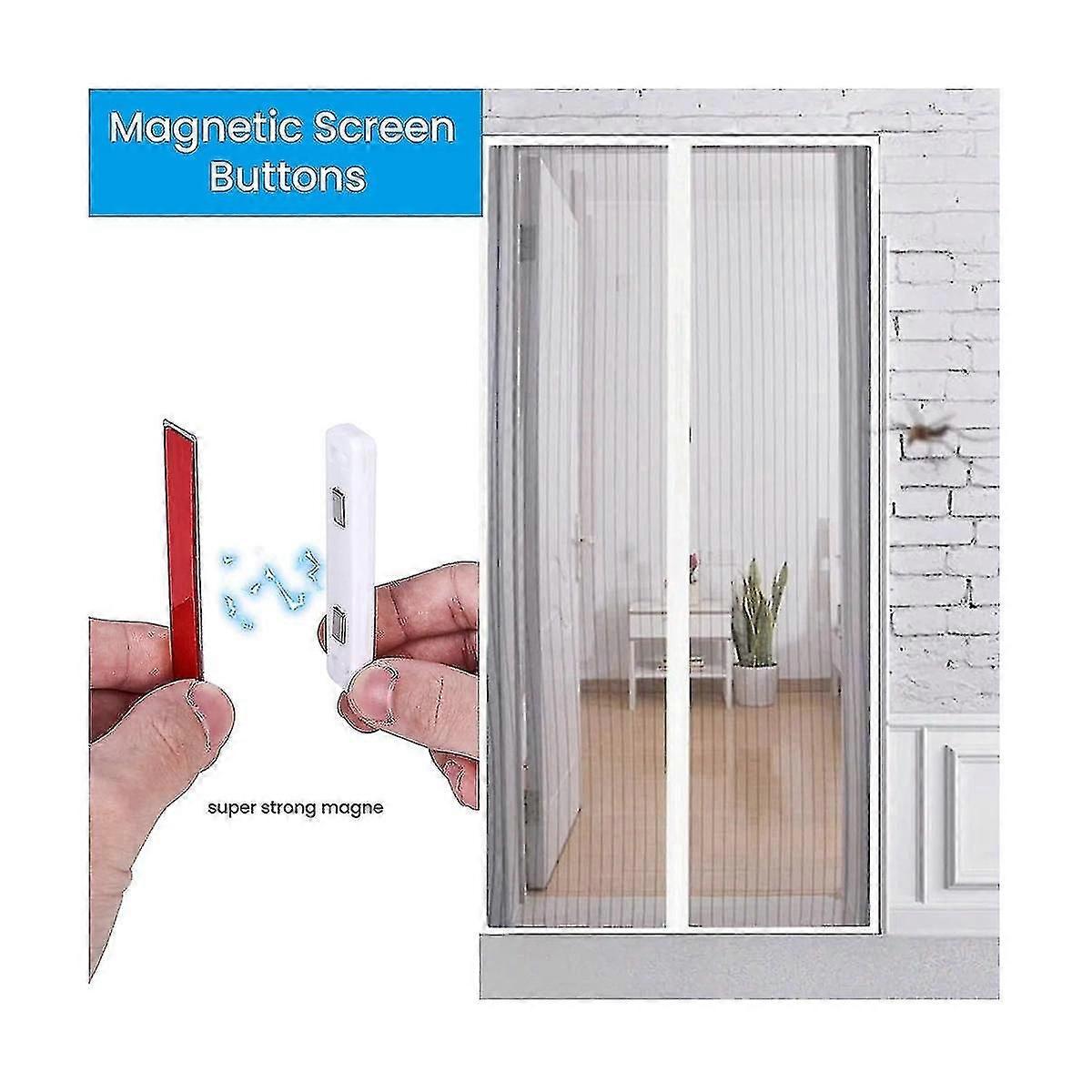 16 Pieces Self-adhesive Fly Screen Window Magnet, Magnets Insect Screen ...