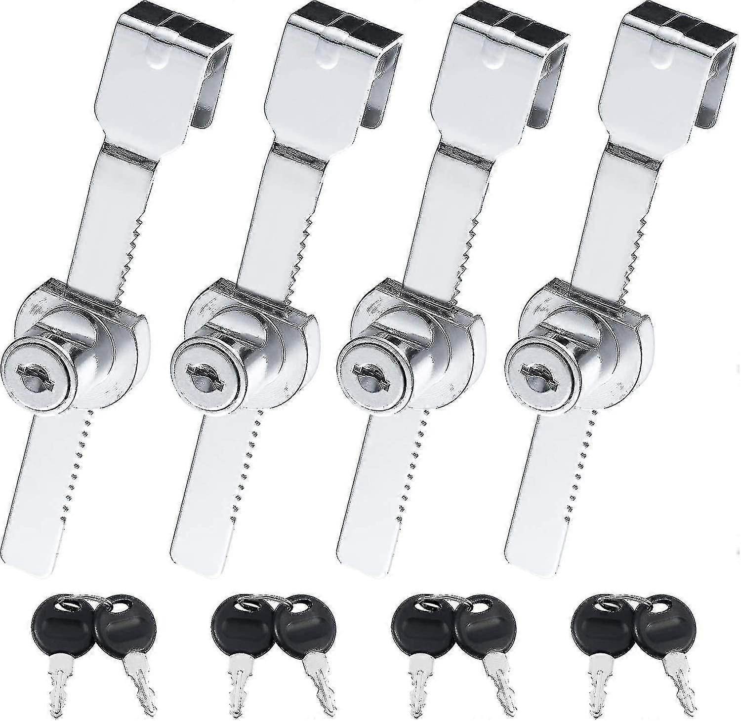 4 Pcs Sliding Glass Door Ratchet Lock , Glass Door Lock , Cabinet ...