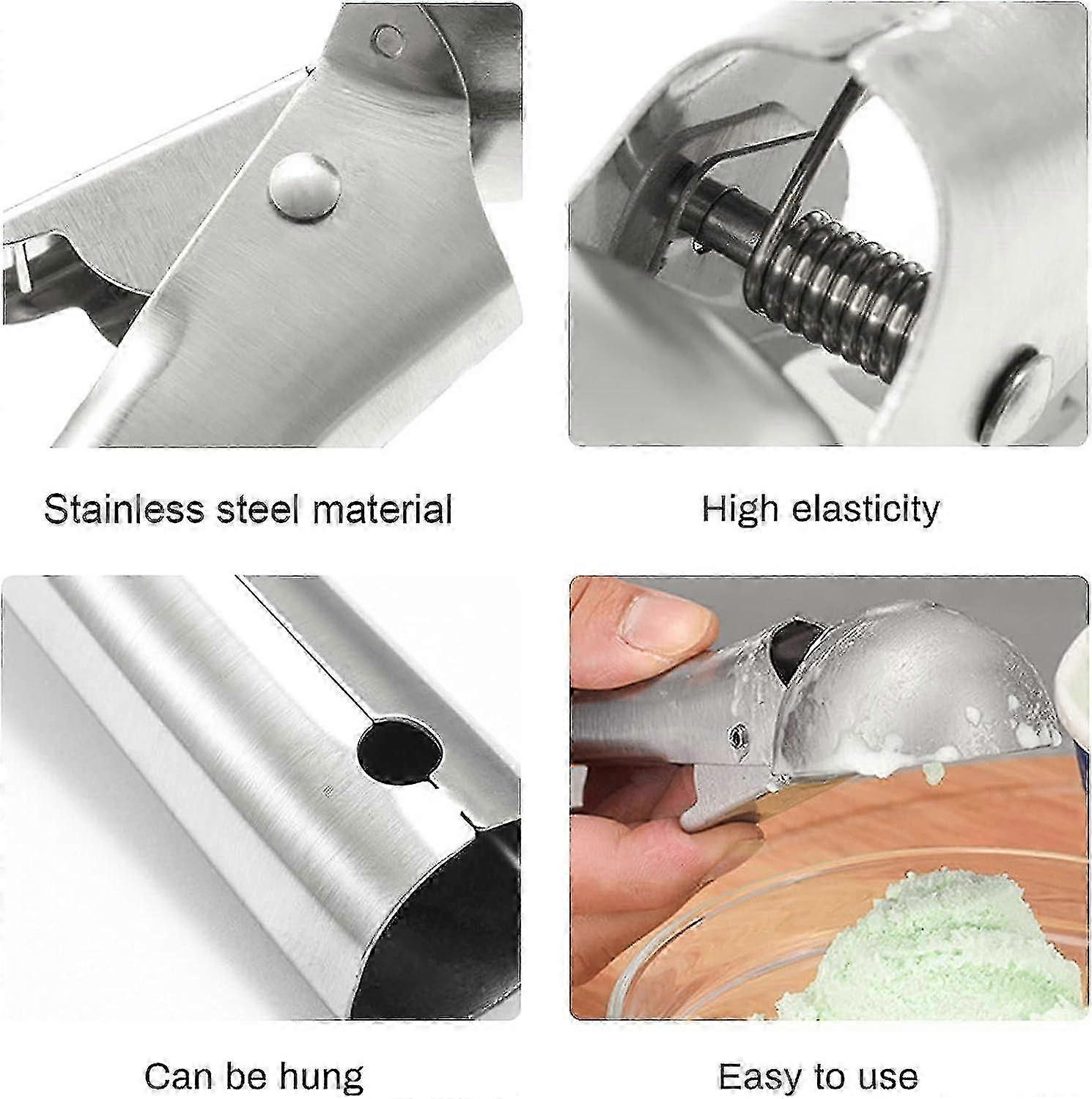 Ice Cream Scoops With Easy Trigger, Stainless Steel Cookie Scoop For ...